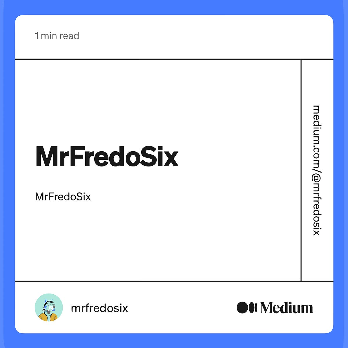 MrFredoSix. From Mutual Funds to Crypto and Beyond | by redacted | Medium