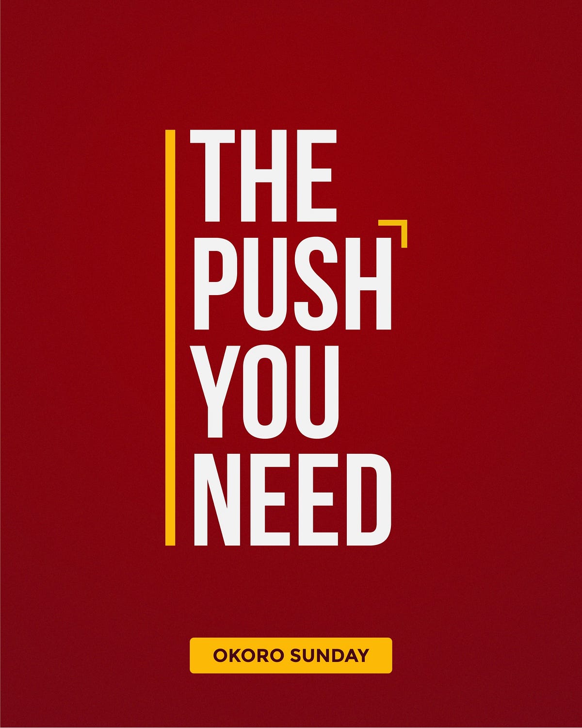 In life I have discovered that we all need this push at certain points ...