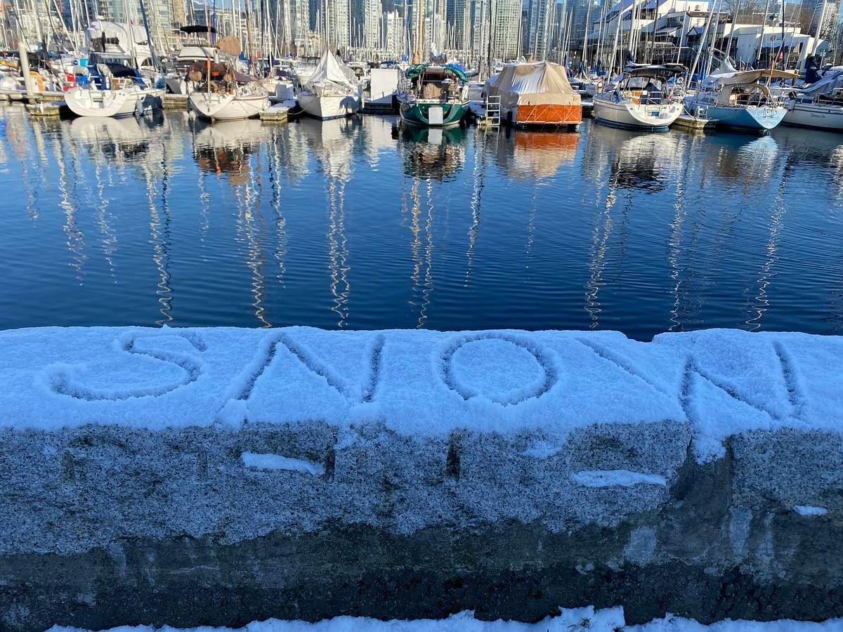 Vancouver Snow & Sail. January Six Word Photo Story Challenge… | by ...