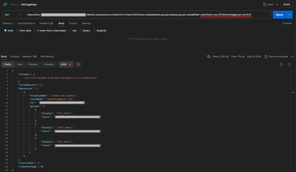 Check User Roles and Entitlements in OIC using IDCS REST API | by Biman Dey Sarkar | Medium