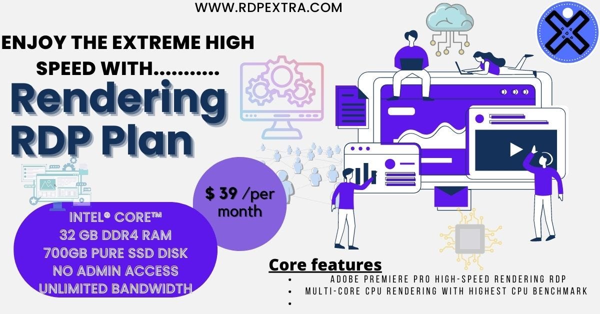 ENJOY THE ULTIMATE SPEED WITH……Rendering RDP Plan - Andrewrdpextra - Medium