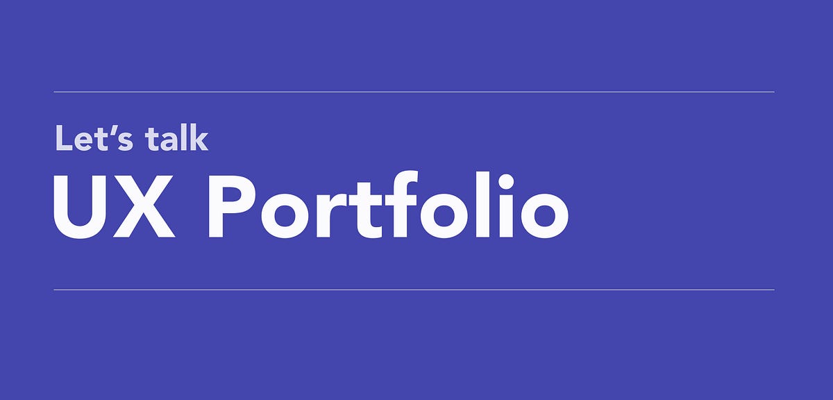 Designing your UX portfolio. As designers, we always face the… | by Jyoti Mann | Medium