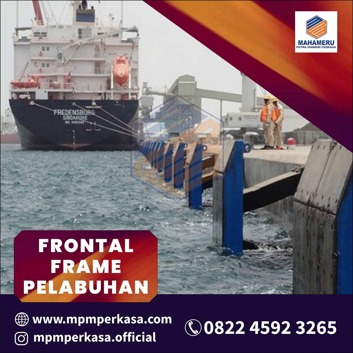 FABRIKASI FRONTAL FRAME FENDER DERMAGA PELABUHAN KAPAL | by Mahameru ...