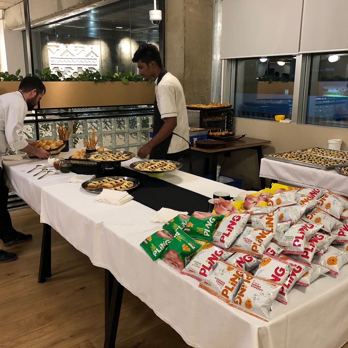 Pling foods tasting session at IndiaQuotient event hosted by WeWork # ...