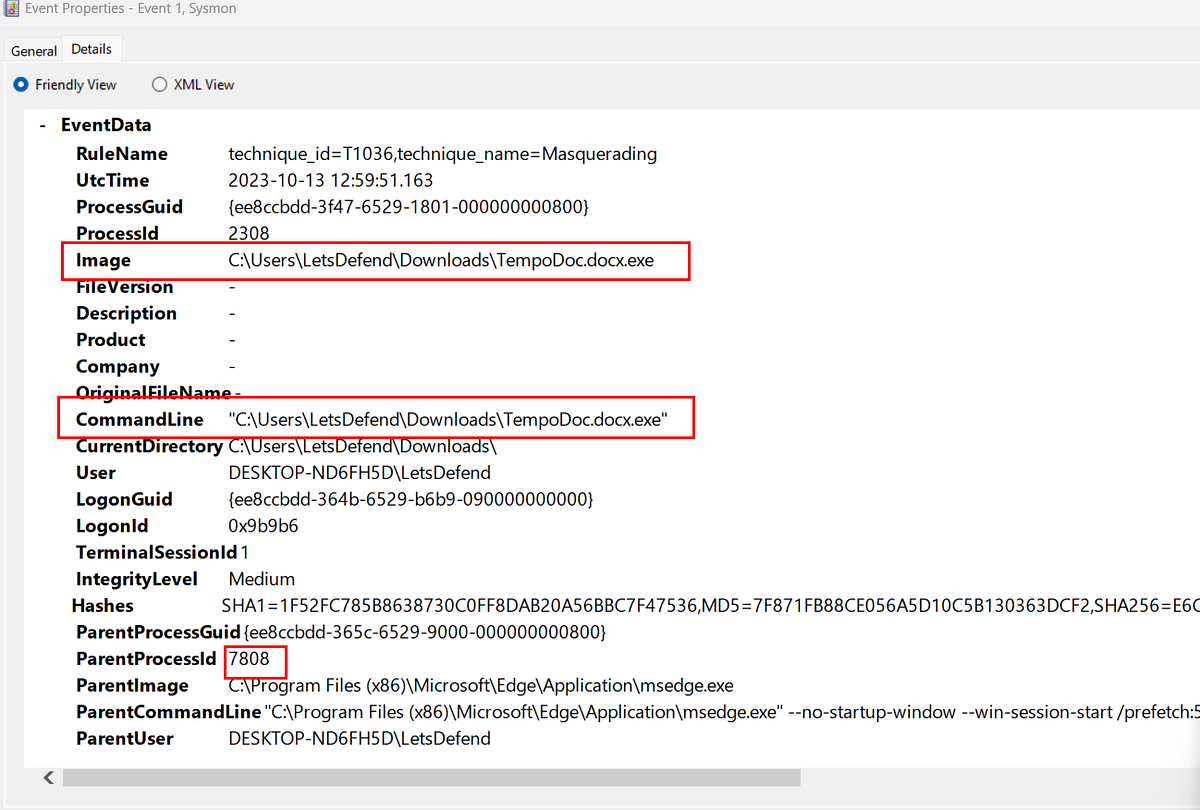 LetsDefend: Practical Analysis Case-Sysmon | by GELO | Medium