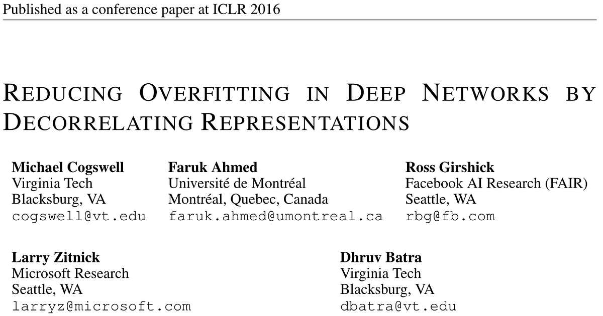💔 Decorrelation Deep Learning Generalization By Tae Geun Kim Medium