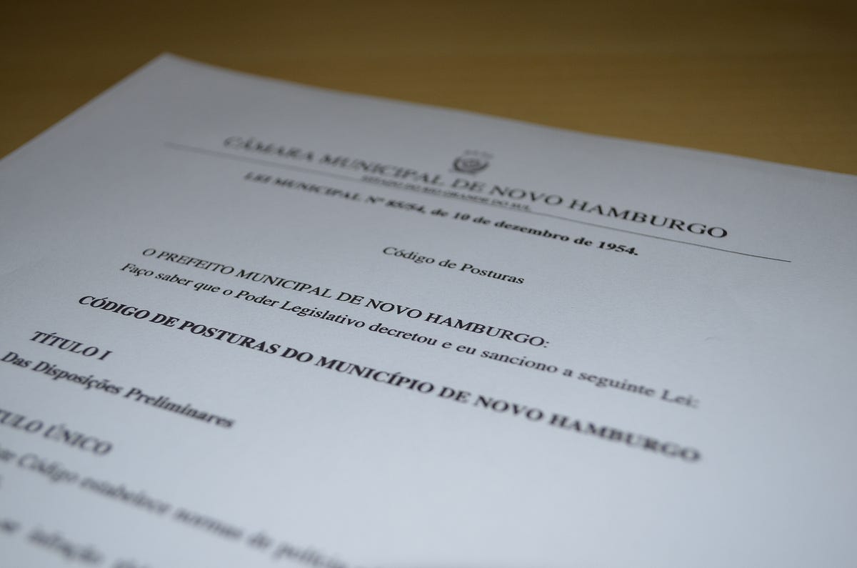 Código de Posturas de Novo Hamburgo, a série | by Felipe Faleiro | Medium