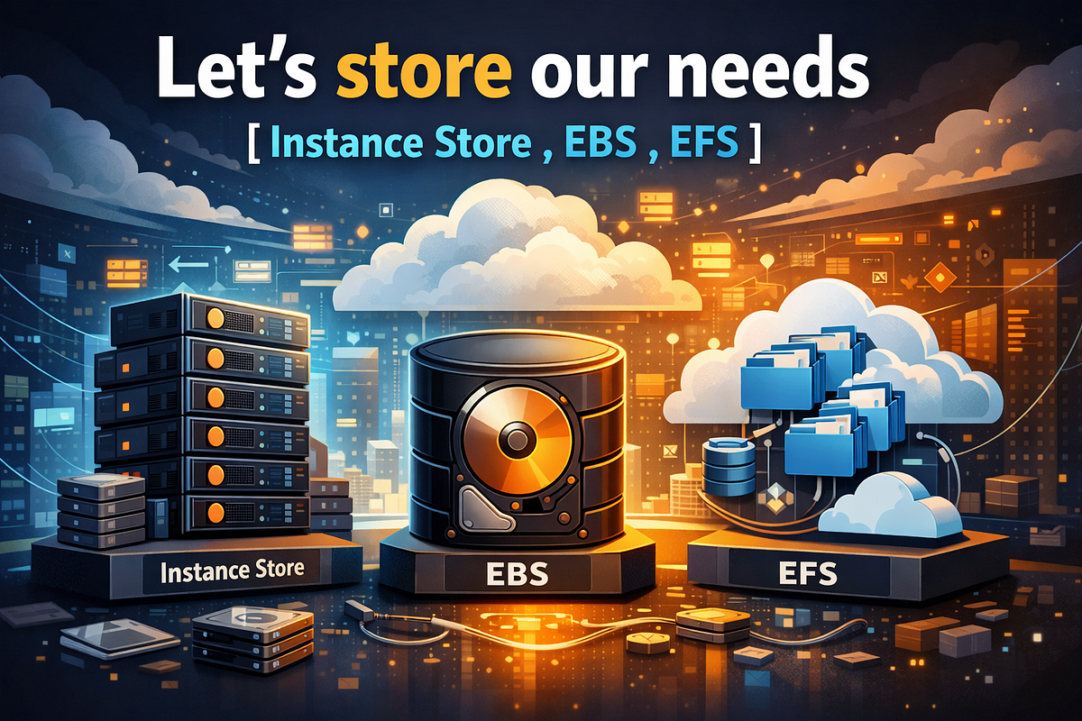 Day 2 — Let’s store our needs [ Instance Storage , EBS , EFS ] | by ...