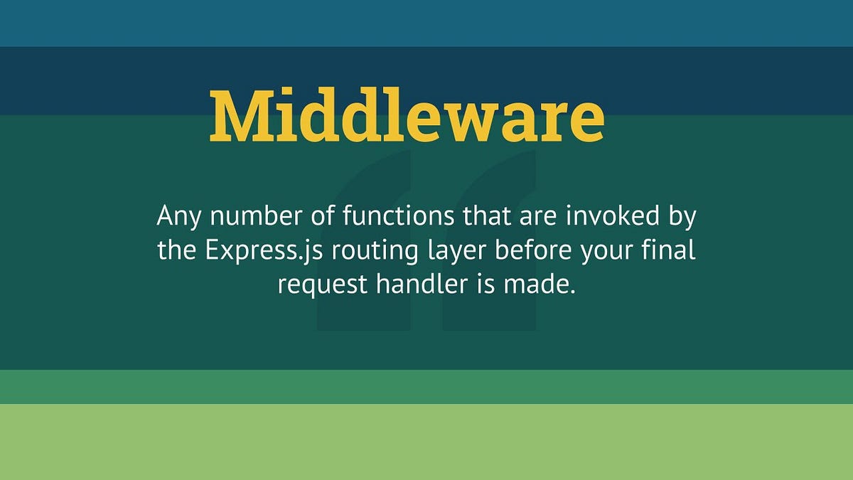 Playing with Node JS (Express) Middleware [Part 1] | by Radhey Shyam ...