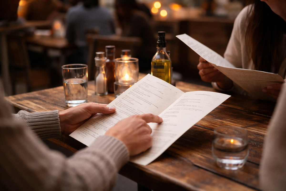 Customers Don’t Read Menus. I Learned This Running a Small Restaurant ...