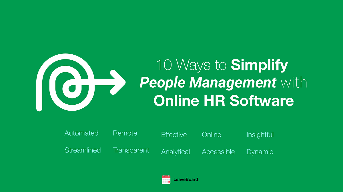 10 Ways To Simplify People Management With Online HR Software | by ...