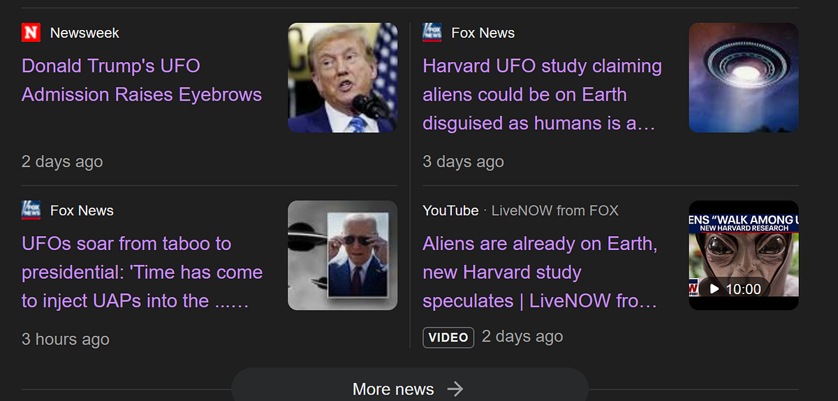 UFO News A Day Late…. The time for humanity to be discussing… | by John Ege | Medium