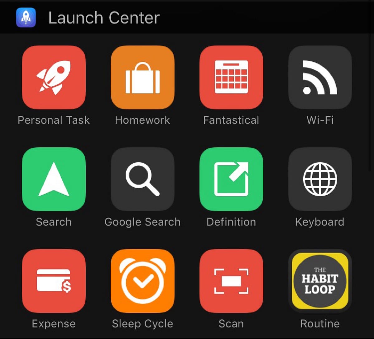 ⭐️ My Launch Center Pro Setup. Launch Center Pro is like a speed dial ...