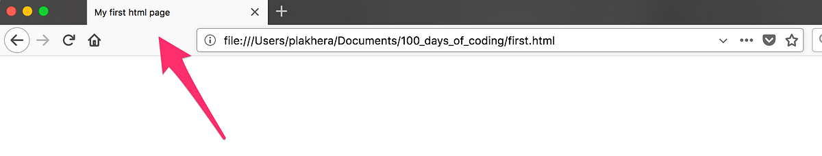 100-Days-Of-Code — Introduction to HTML— Day 1 | by PL | Medium
