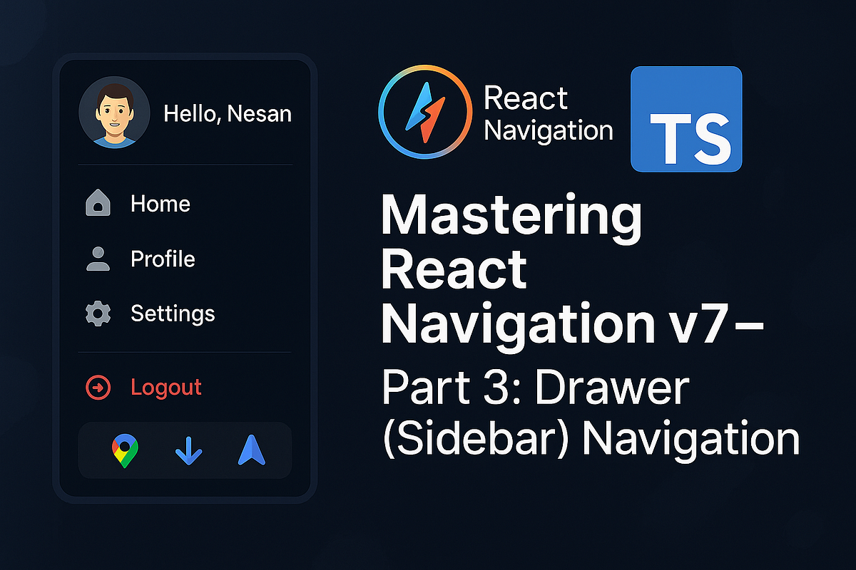 Mastering React Navigation v7 — Part 3: Drawer (Sidebar) Navigation | by Nesan | Cubed