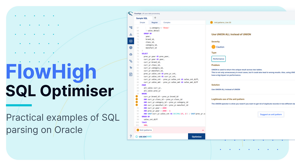Parsing Oracle Sql With Flowhigh This Is The Second Post In A Series On… By Uli Bethke Medium