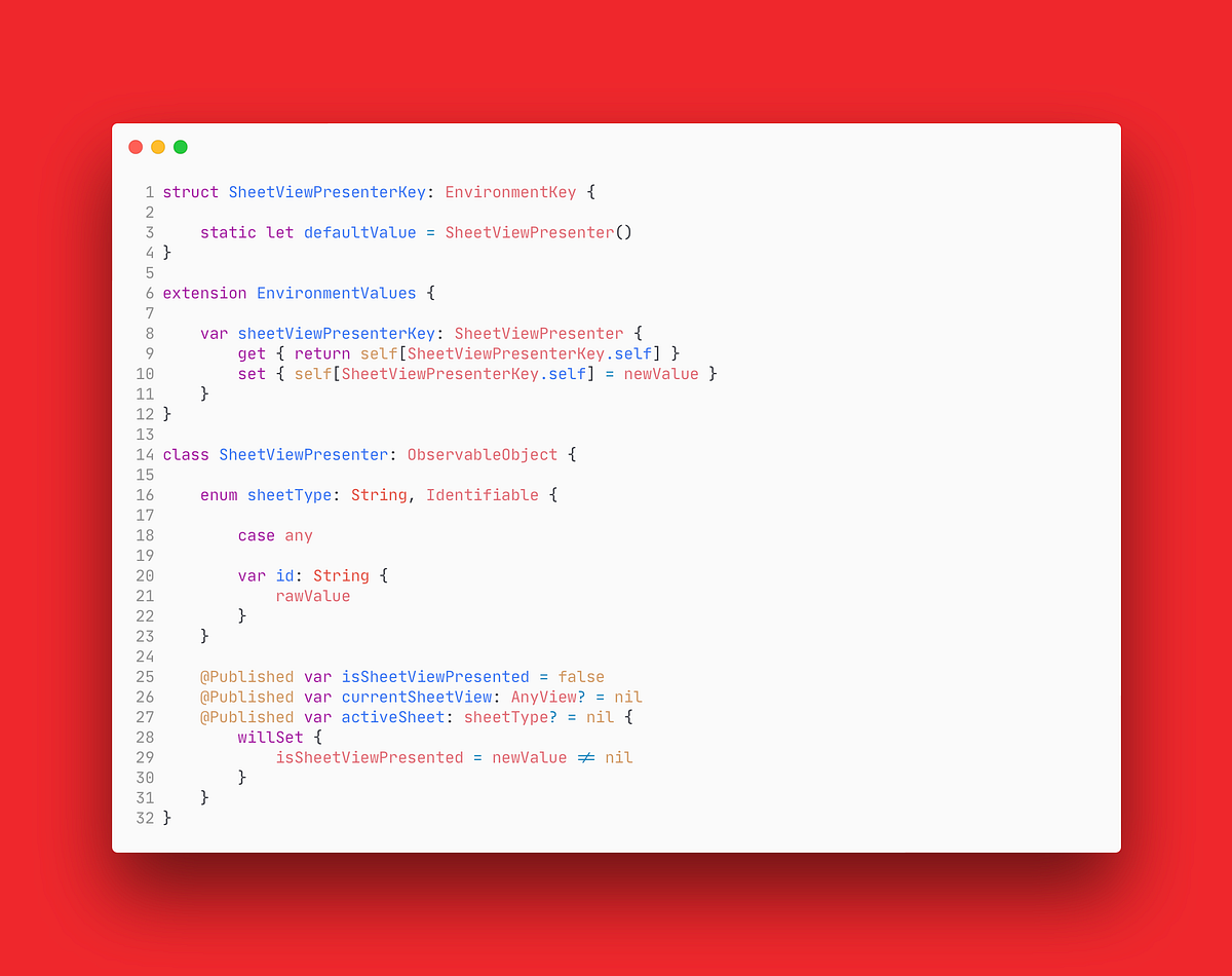 SwiftUI: Present Sheet From Anywhere Using @Environment - Hamad Ali - Medium