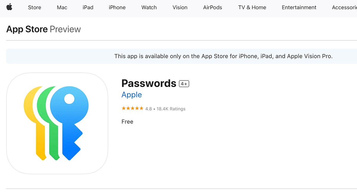 10 reasons Apple Passwords App is not a good choice for now. | by Dr ...