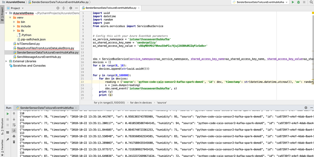 Consuming real-time sensor data using Azure Event Hub and Azure ...