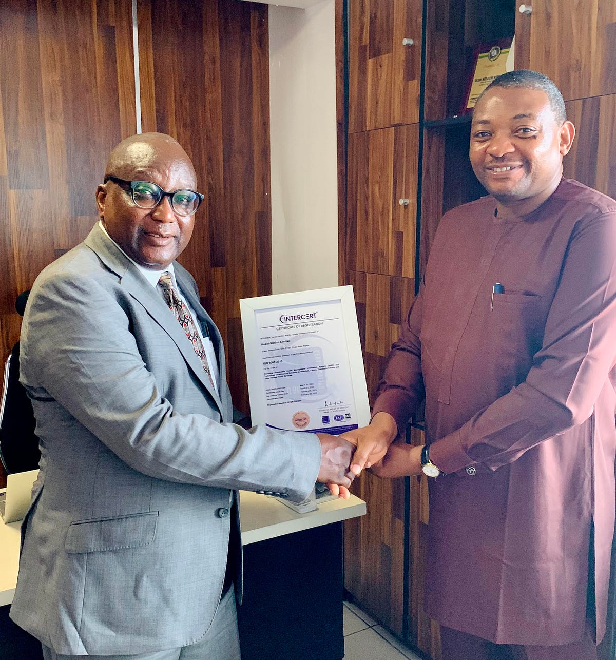 Healthstation Limited Achieves Global Quality Standards — Iso 9001 2015