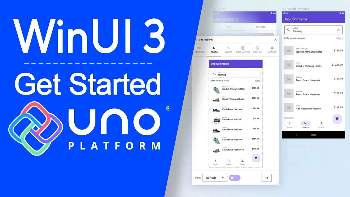 Windows UI 3 : Uno Platform | Get Started | by VectoArt | Medium