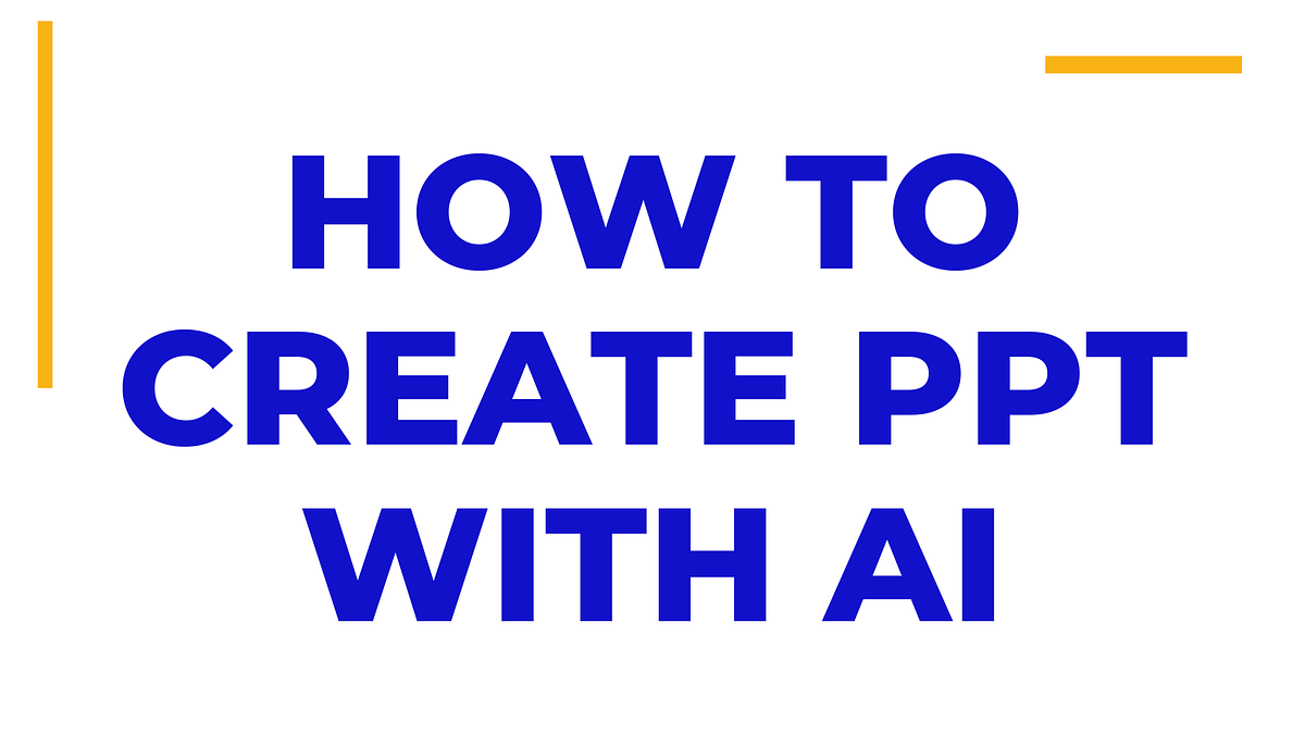 How To Create PPT With AI. Crafting impactful presentations can be ...