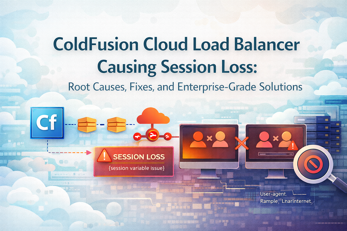 ColdFusion Cloud Load Balancer Causing Session Loss: Root Causes, Fixes ...