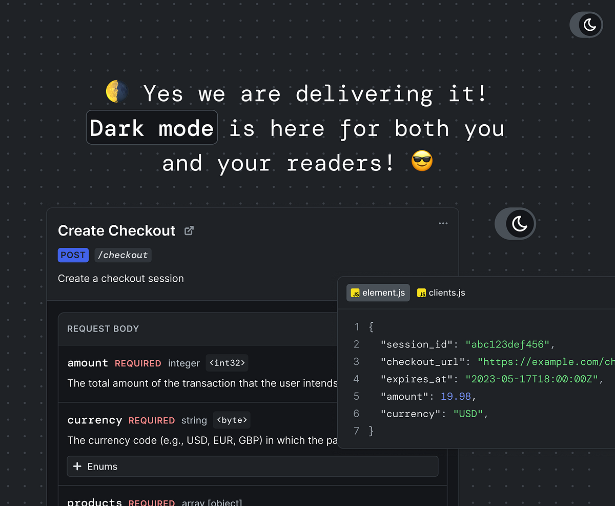 Product Release: Dark mode and product onboarding | by Job Rietbergen ...