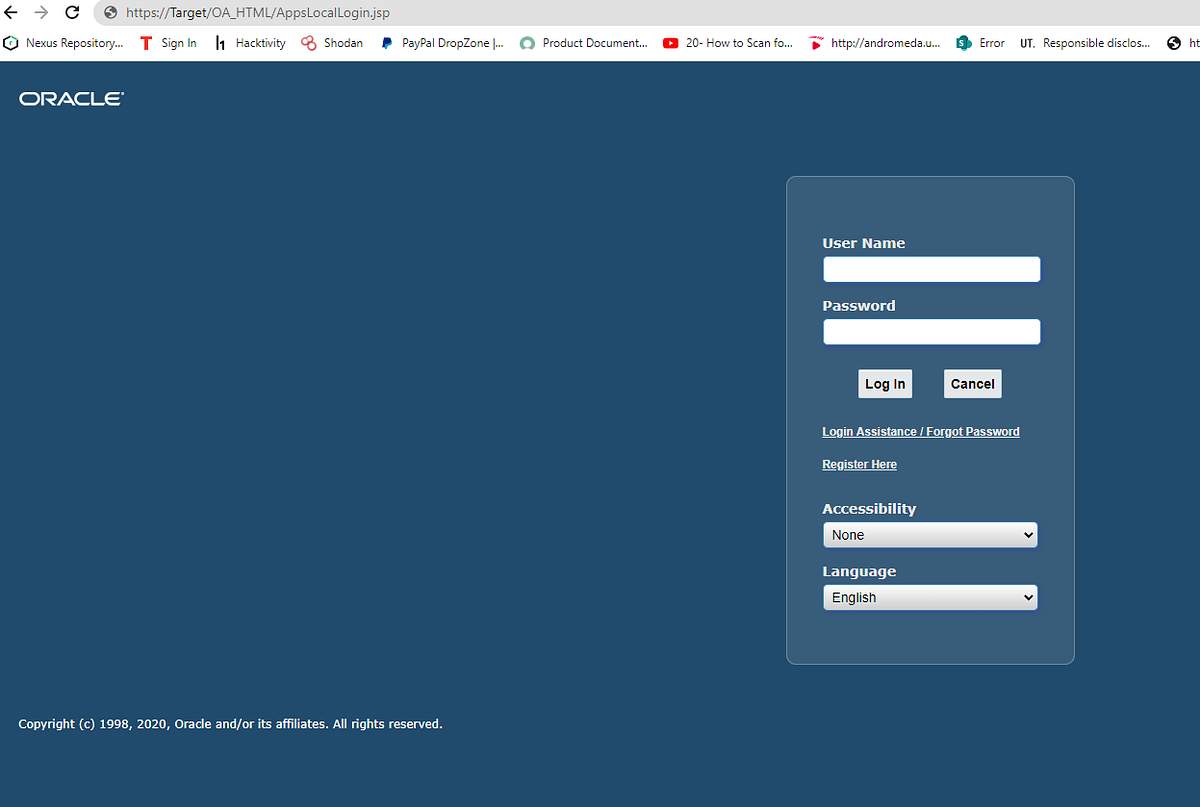 My New Discovery In Oracle E-Business Login Panel That Allowed To ...