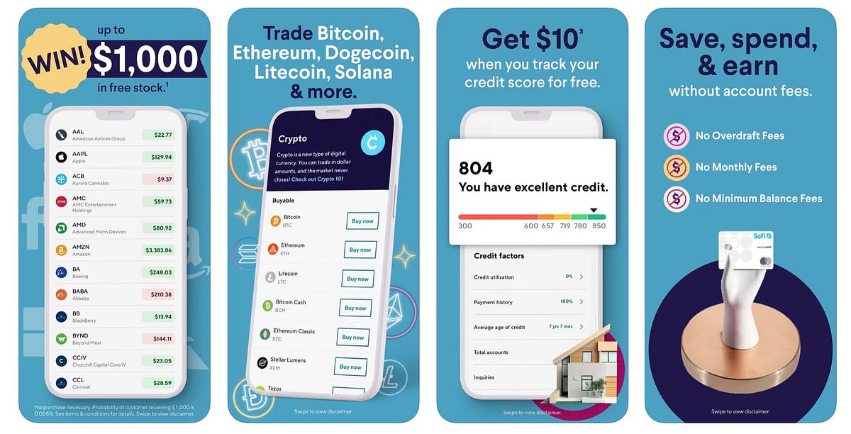 SoFi — Invest, Trade, Borrow. A worthwhile app for beginners without ...