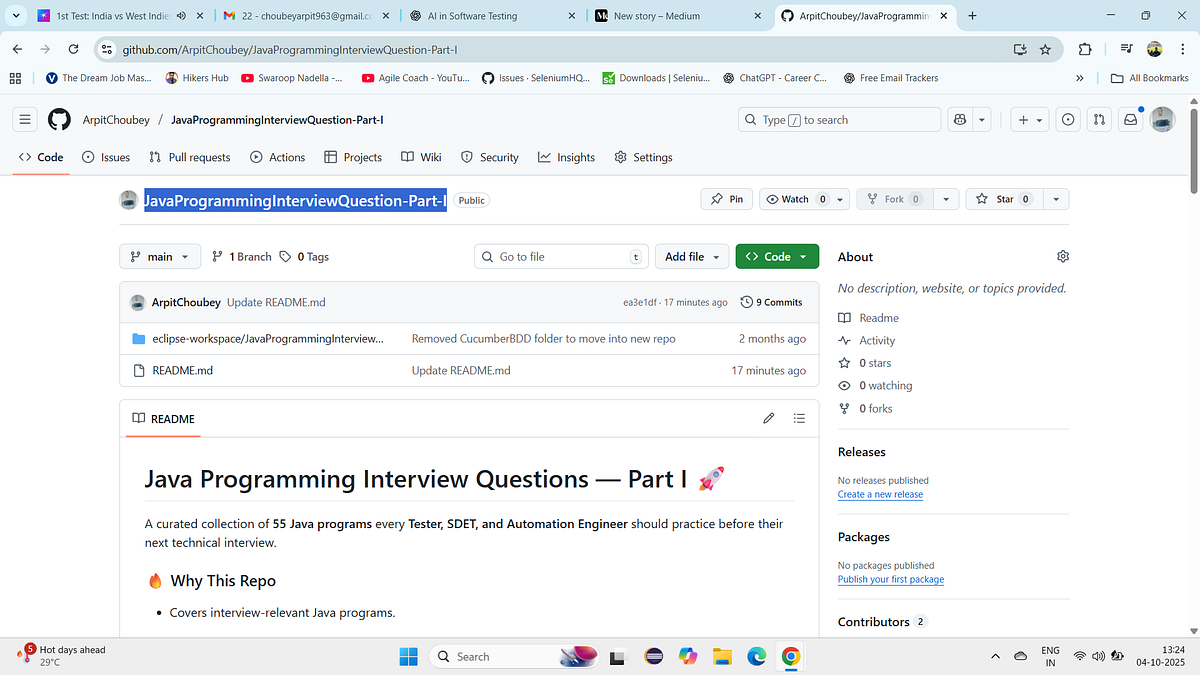 Master Java Logic Like An Sdet 55 Interview Programs Every Tester