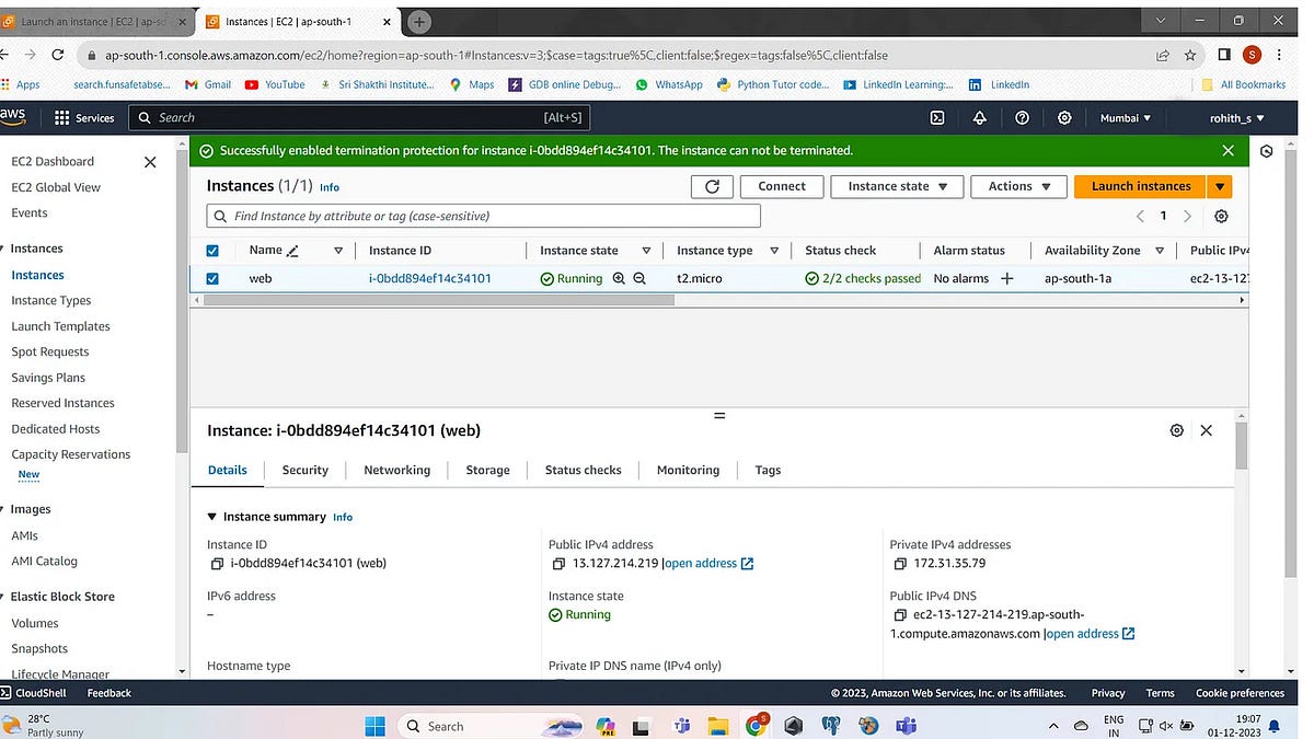 Tutorial on how to Launch an Ec2 Instance | by Rohith | Dec, 2023 | Medium