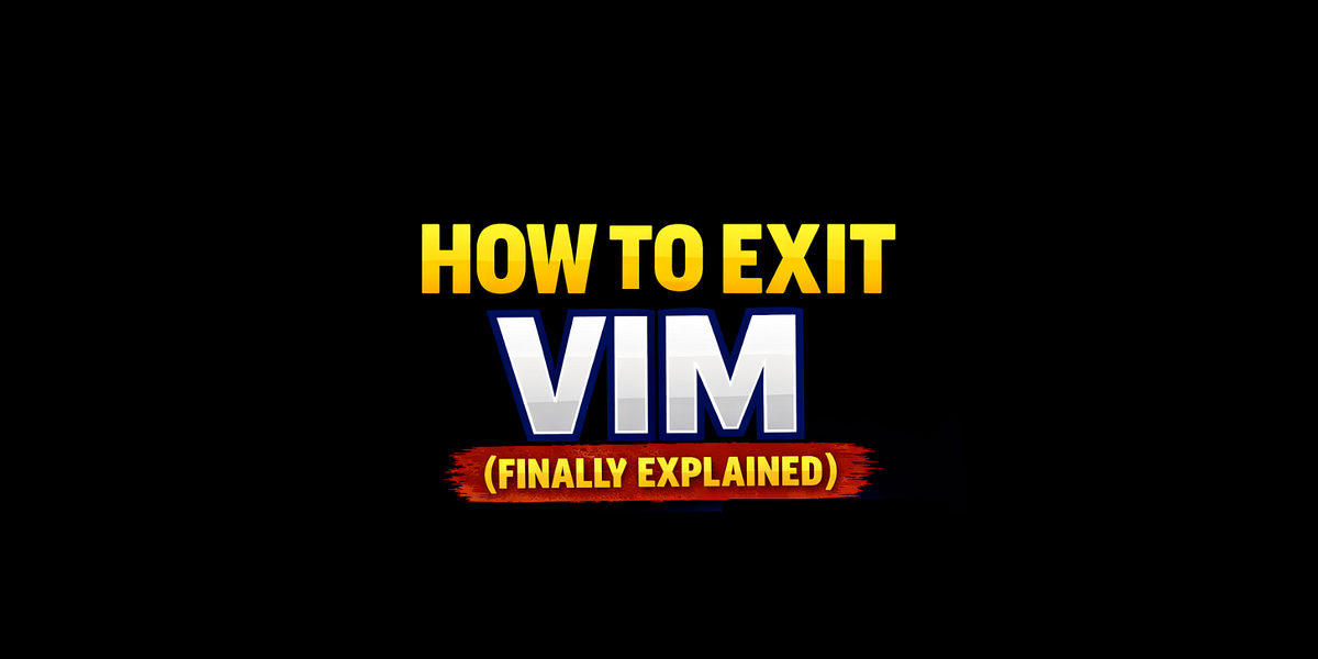 How to Exit Vim (Finally Explained) | by Tshenolo Mos | Mar, 2026 | Medium