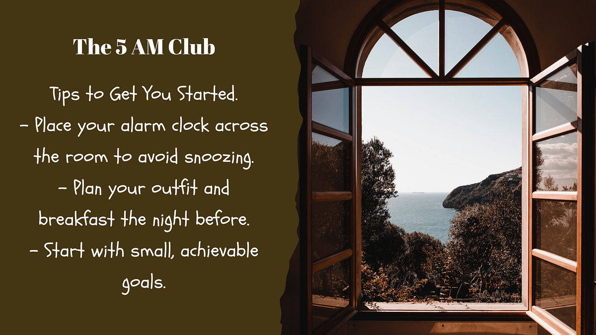 The 5 AM Club: How Waking Up Early Can Transform Your Life | by Najaf Imran | Long. Sweet. Valuable.