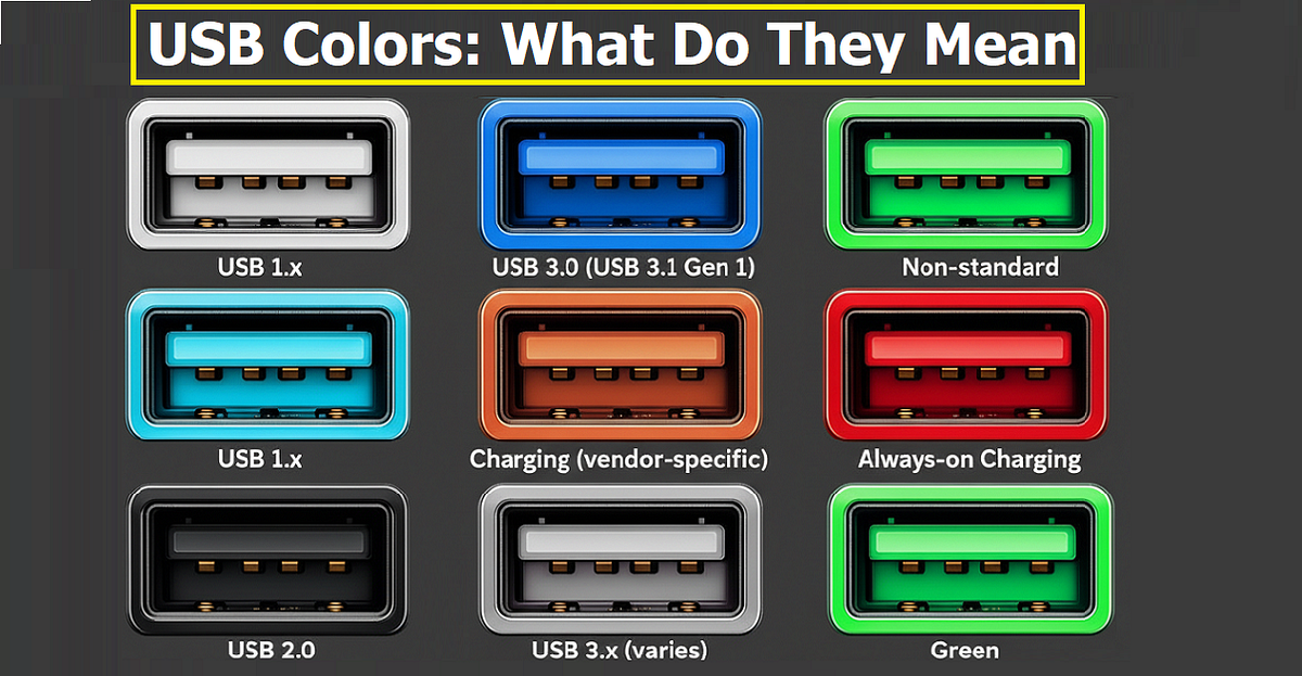 What USB Port Colors Actually Mean — Not What You Think | by Zeeshan ...