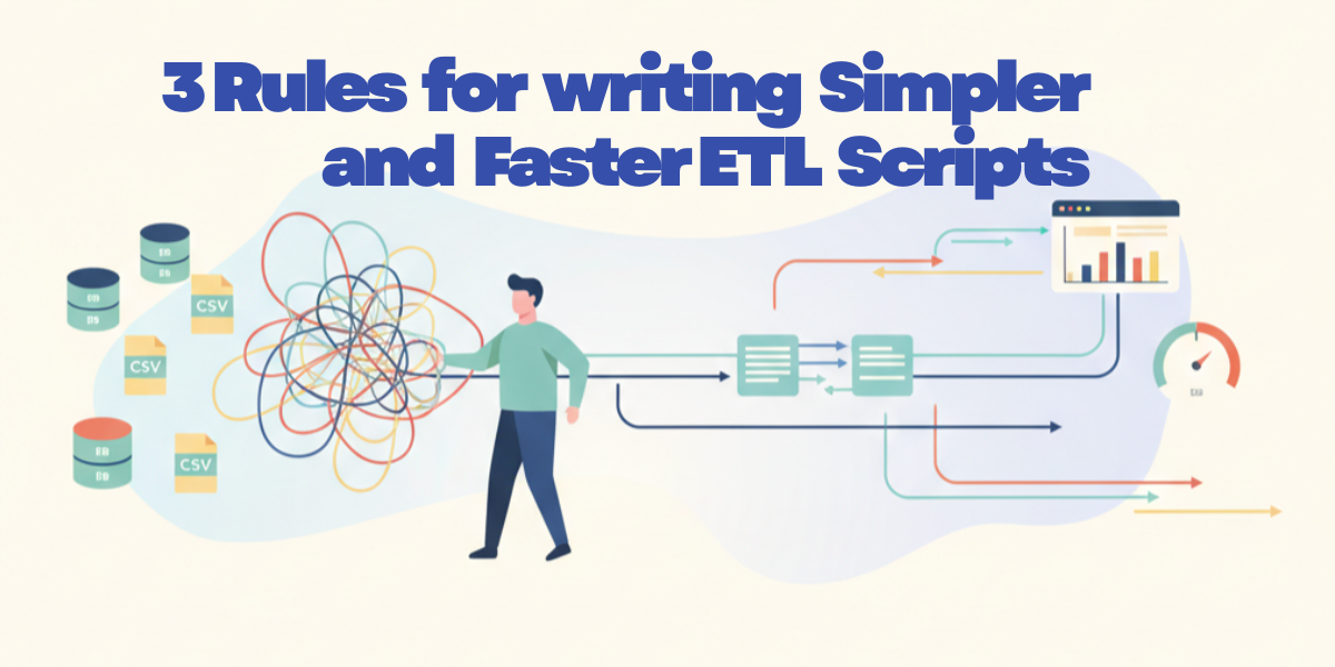 3 Rules That Made My ETL Scripts 10× Simpler and Faster | by Satyam Sahu | Stackademic