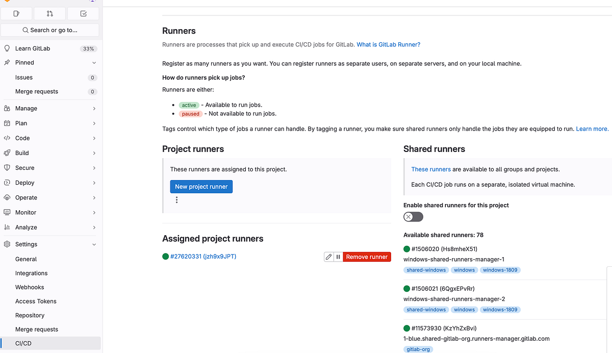 Using Local Mac machine as self-managed runners on Gitlab | by Anusha ...