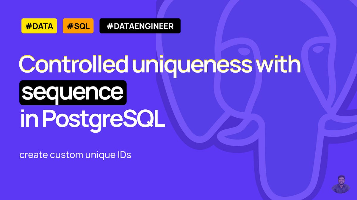 More Control On Unique Number Using Sequence In Postgresql By Md 3248