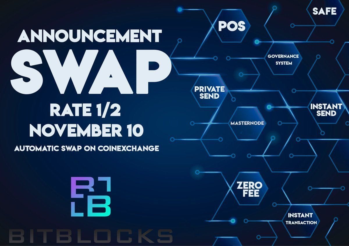 Bitblocks Swap — 10/11/2018. BitBlocks will make a swap prioritizing ...