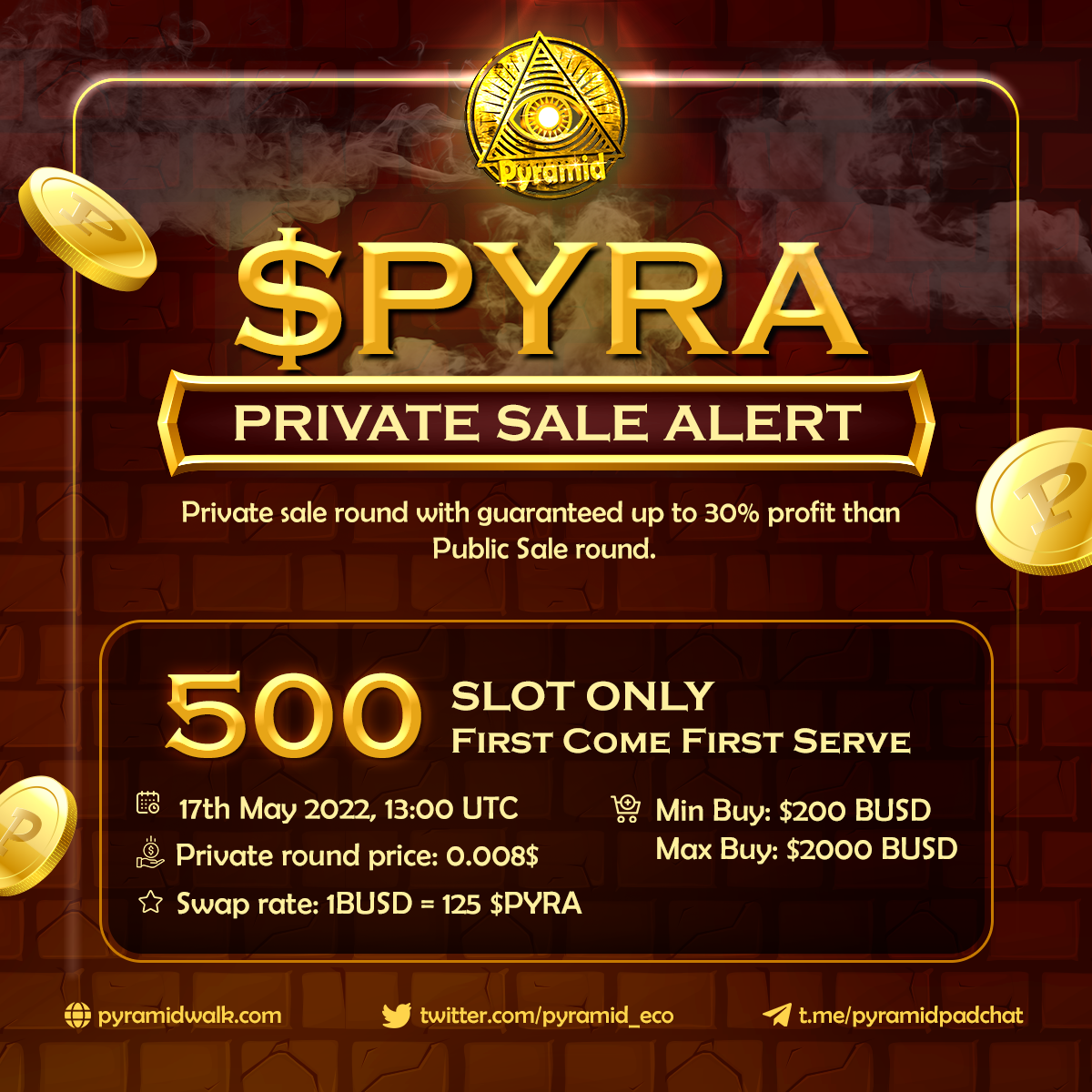 $PYRA Private sale has finally arrived. | by Pyramid Ecosystem | Medium