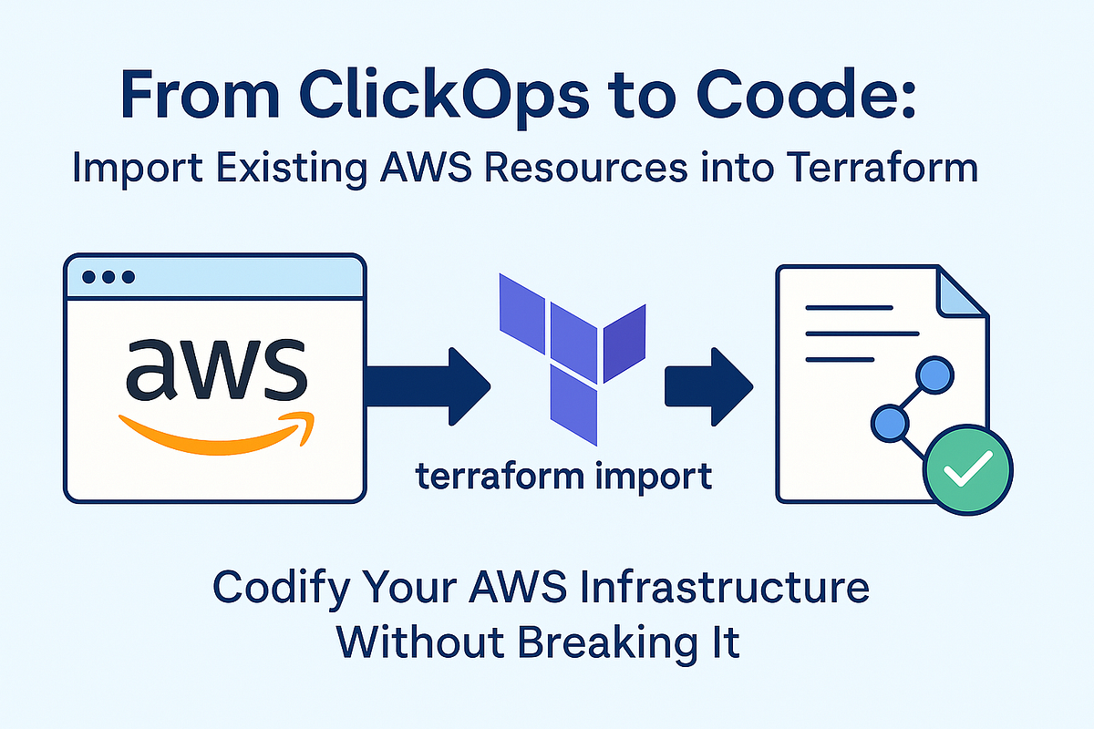 From ClickOps to Code: How to Import Existing AWS Resources into Terraform (Hands-On Guide) | by ...