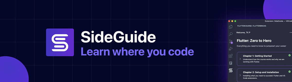SideGuide: Learn to program inside VS Code | by SideGuide.dev | Medium