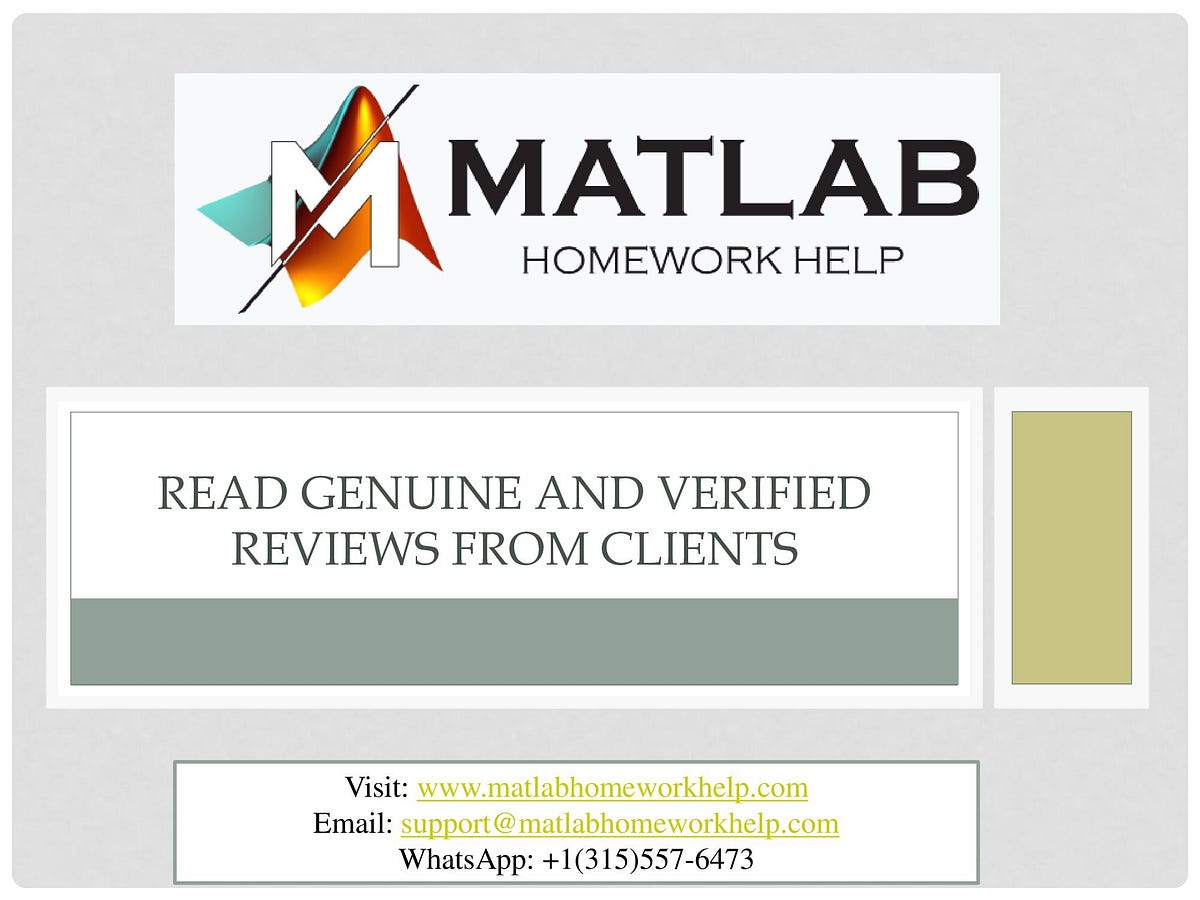 Check out Genuine and Verified Testimonials from Happy Clients - Matlab ...