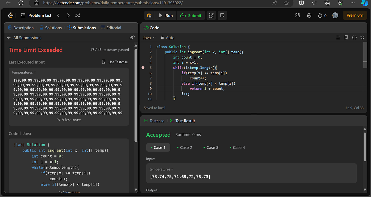 Leetcode problem no. 739. Question no. 739. Daily Temperatures | by FAIZAL | Dev Genius