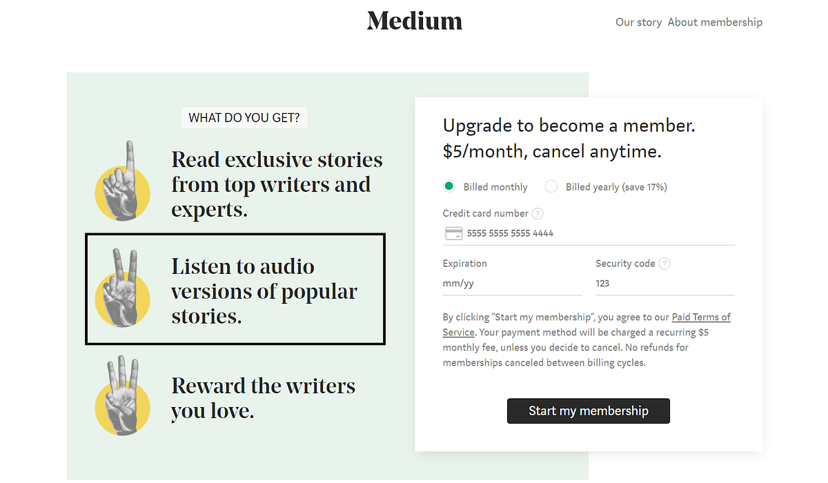 Listening to any members-only Audio version of any story in Medium | by ...