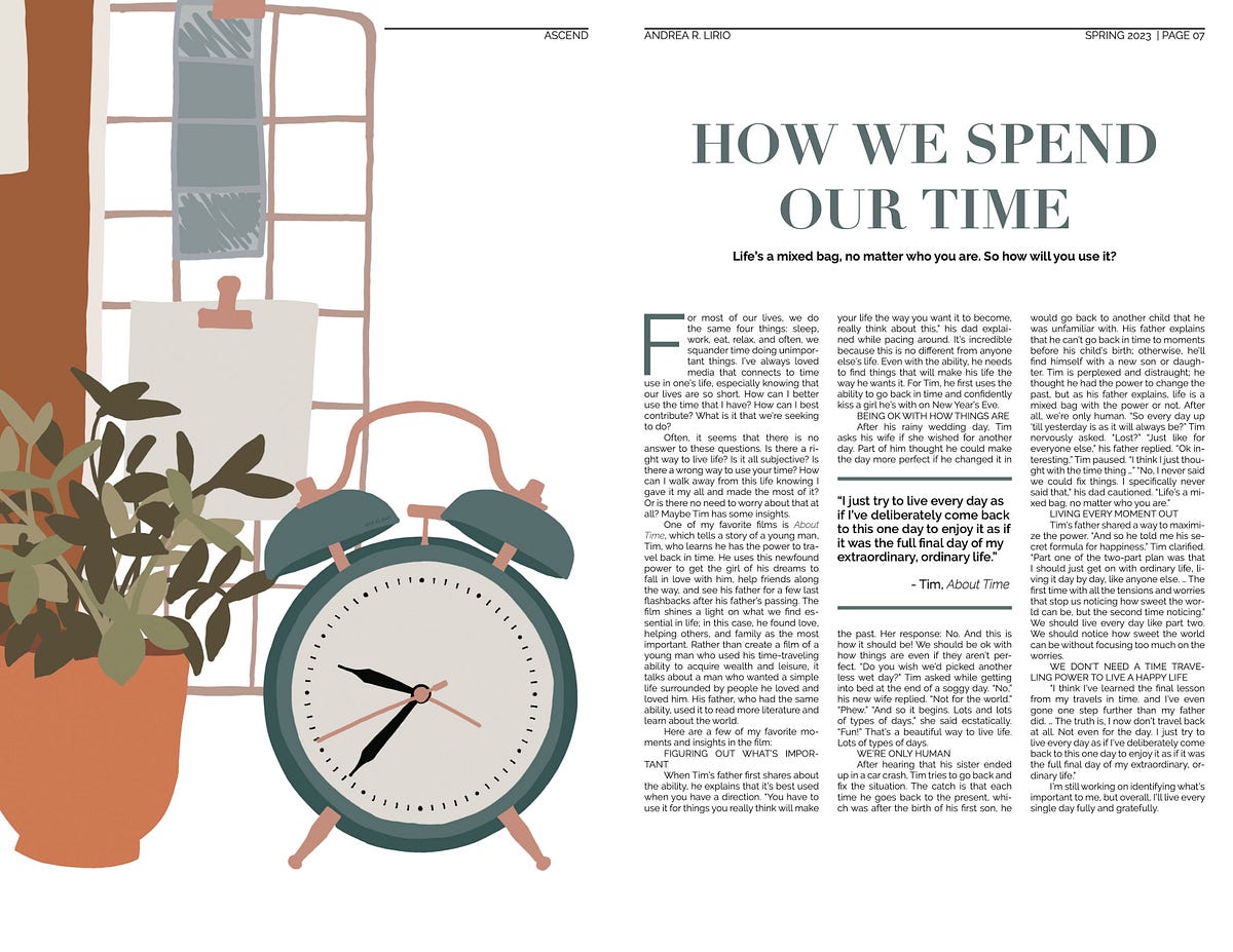 Maximizing Life: Insights from ‘About Time’ on Using Time Wisely and ...