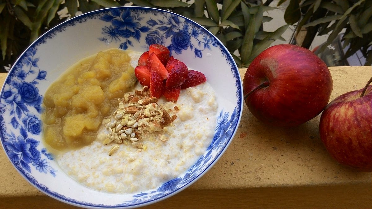 Applesauce kind of a morning. Warm breakfast bowl for a chilly… | by ...