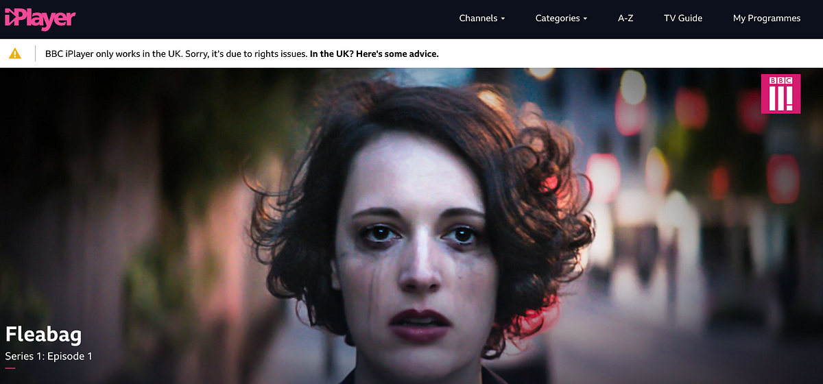 BBC iPlayer only works in the UK. Sorry, it’s due to rights issues ...