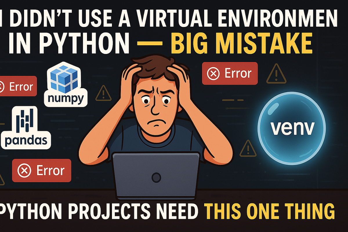 I Didn’t Use a Virtual Environment in Python — Big Mistake | by Nikulsinh Rajput | Jul, 2025 ...