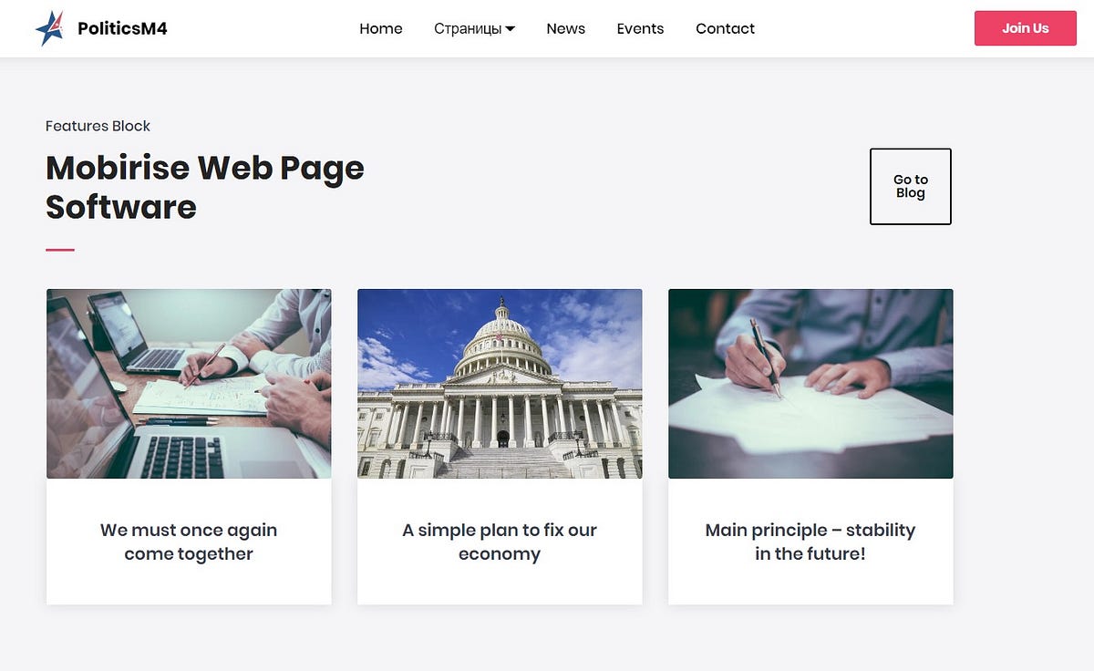 Mobirise Web Page Software — Features Block | by mobirise | Medium